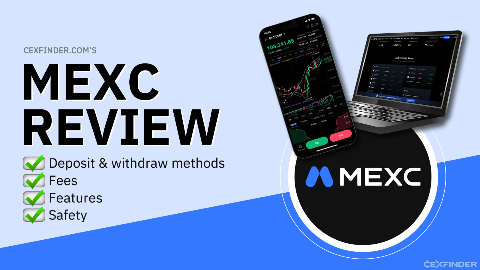 MEXC Review 2026 - Deposits, Fees, Safety, Features - Cexfinder