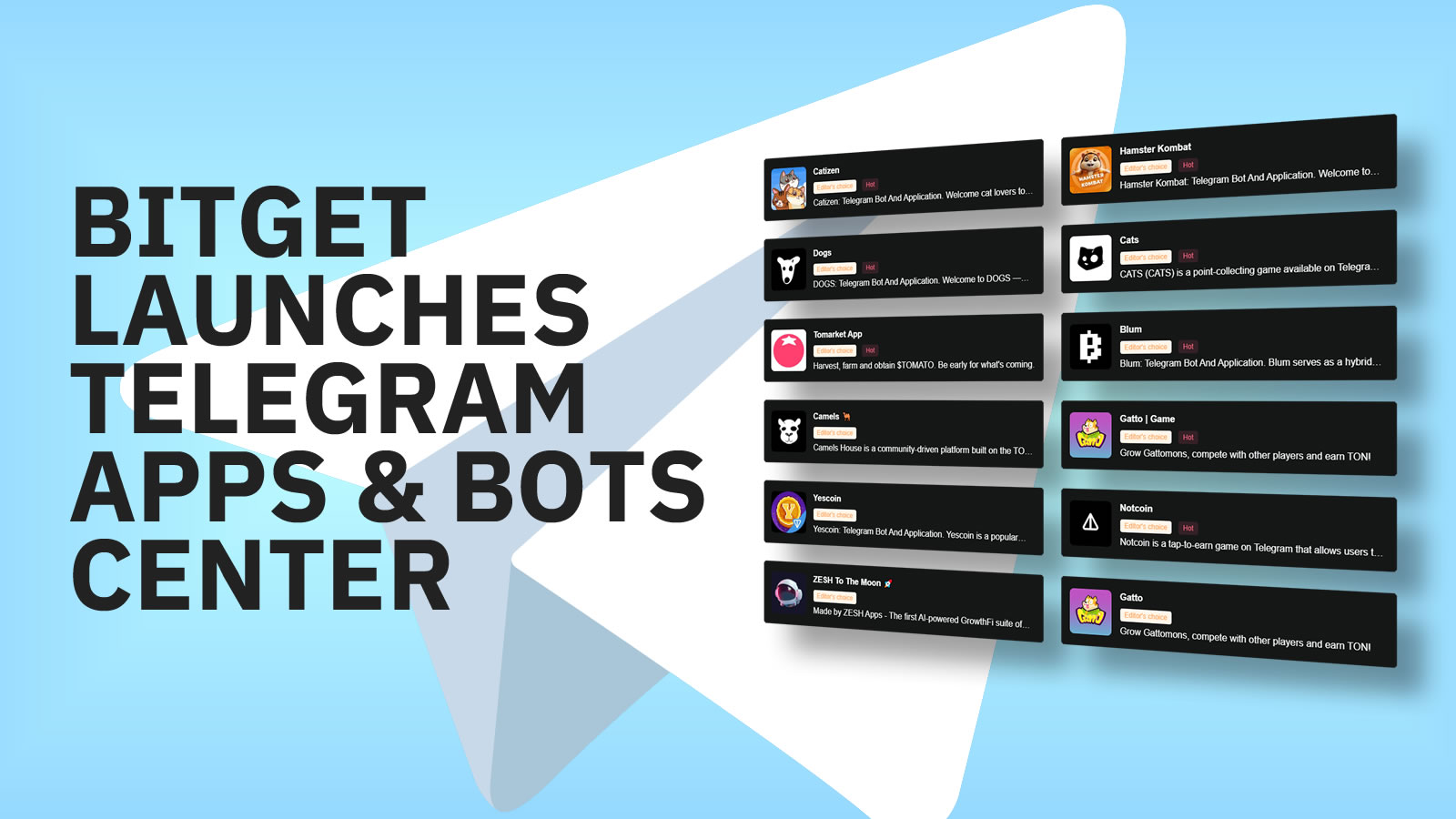 Bitget Launches Telegram App Center, Makes Finding Best Apps Easy ...