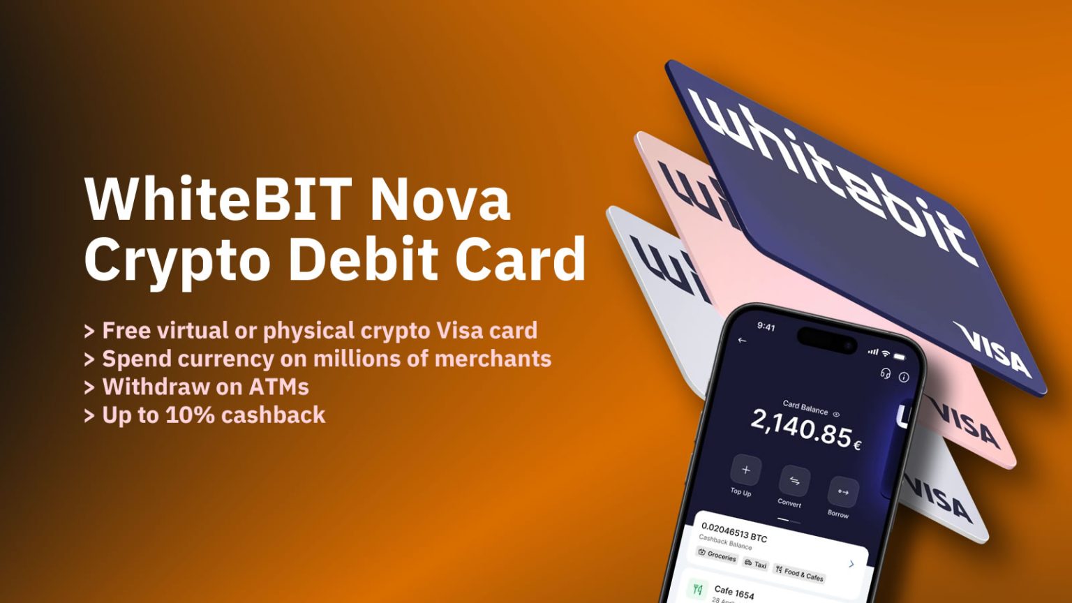 WhiteBIT Introduces WhiteBIT Nova Crypto Debit Card - Cexfinder