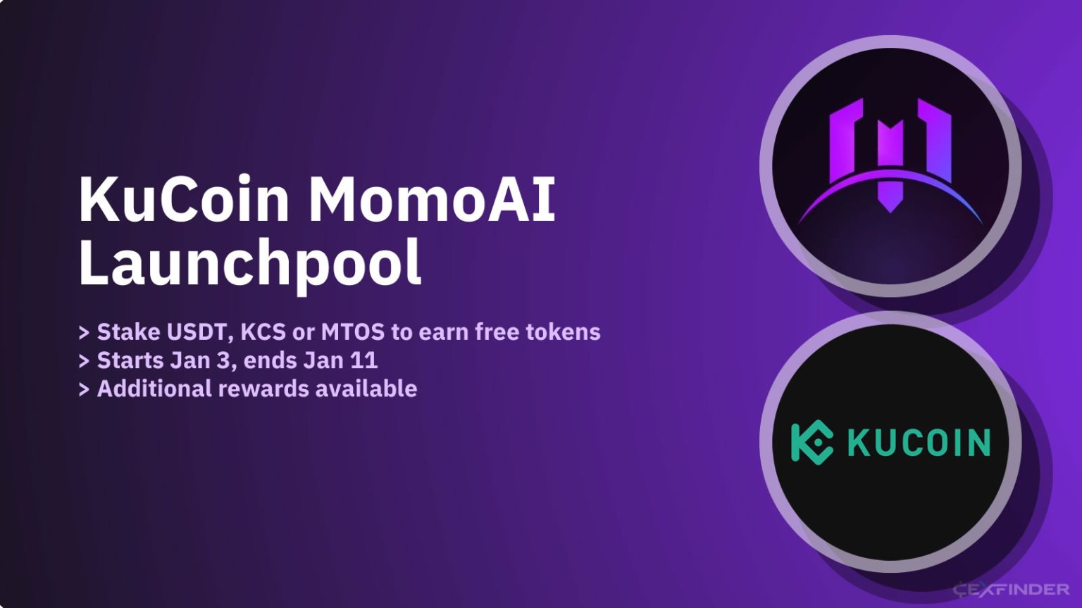 KuCoin MomoAI Launchpool: Stake USDT, KCS or MTOS For Airdrop - Cexfinder