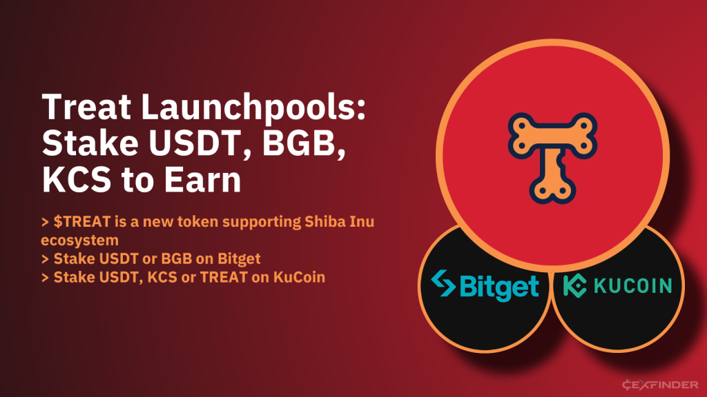 Treat Launchpools: Stake USDT, BGB, KCS to Earn $TREAT Airdrop - Cexfinder
