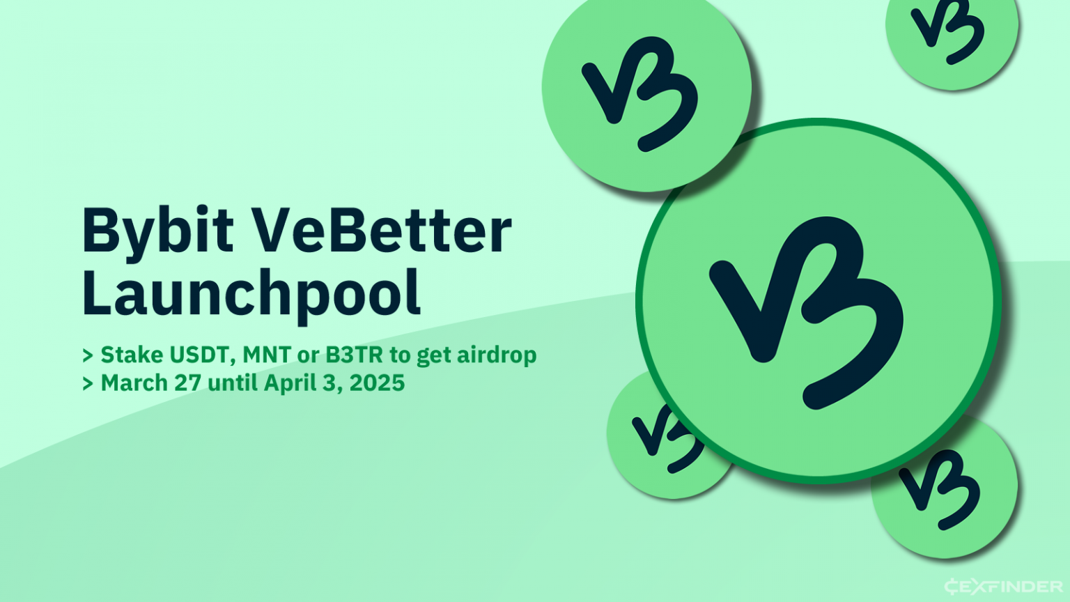 Bybit VeBetter Launchpool: Stake USDT, MNT or B3TR For Airdrop - Cexfinder