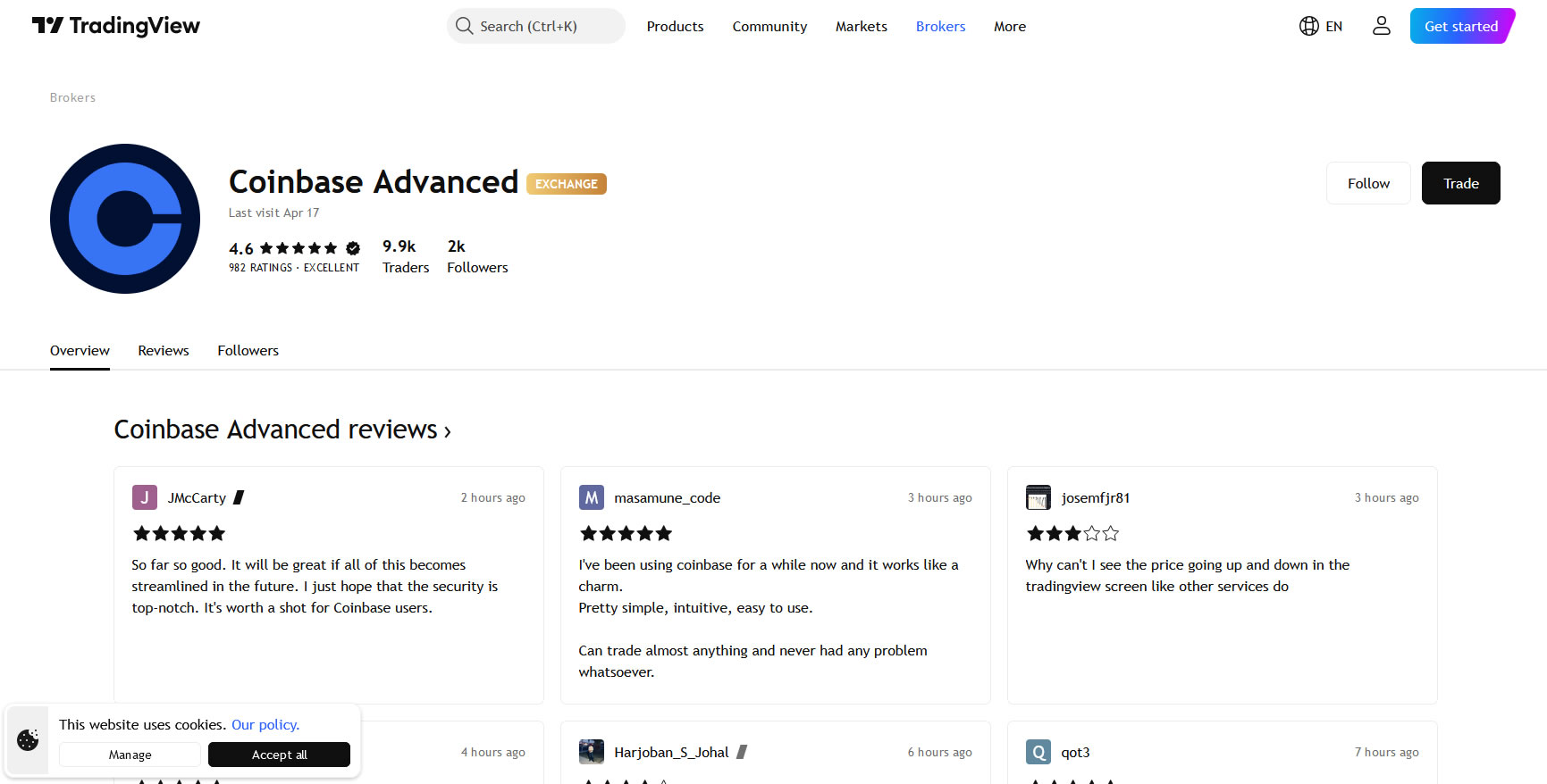 Coinbase Advanced Now Live on TradingView - Cexfinder